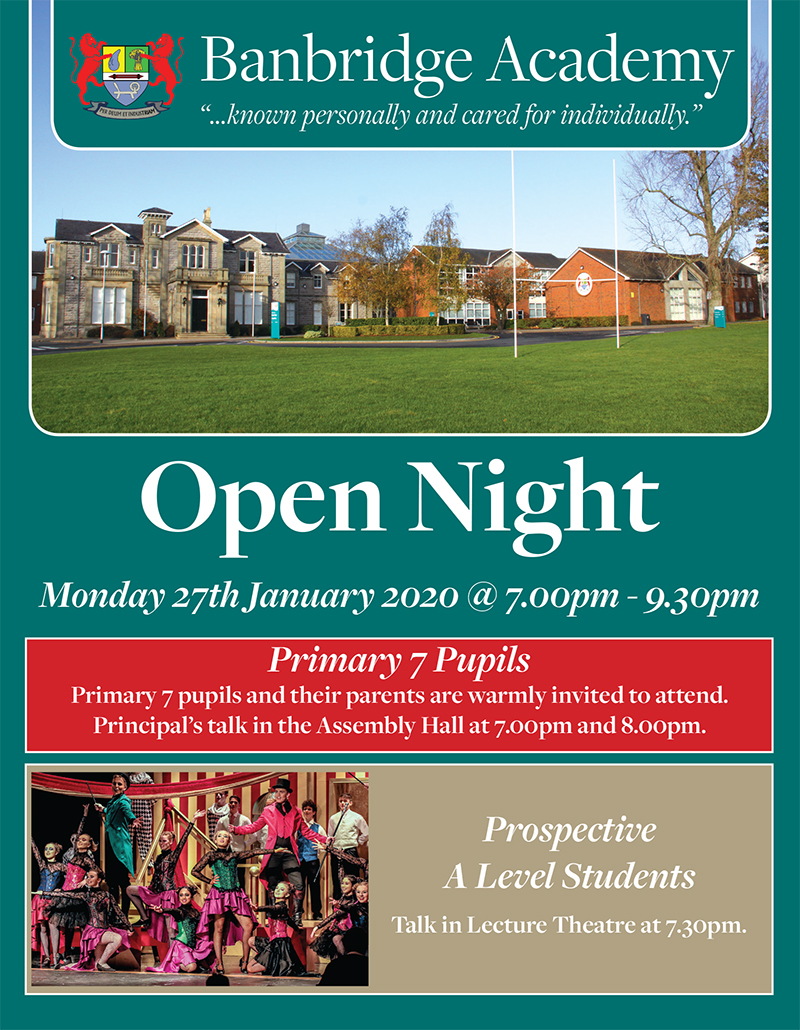 Banbridge Academy Open Night - Banbridge Academy