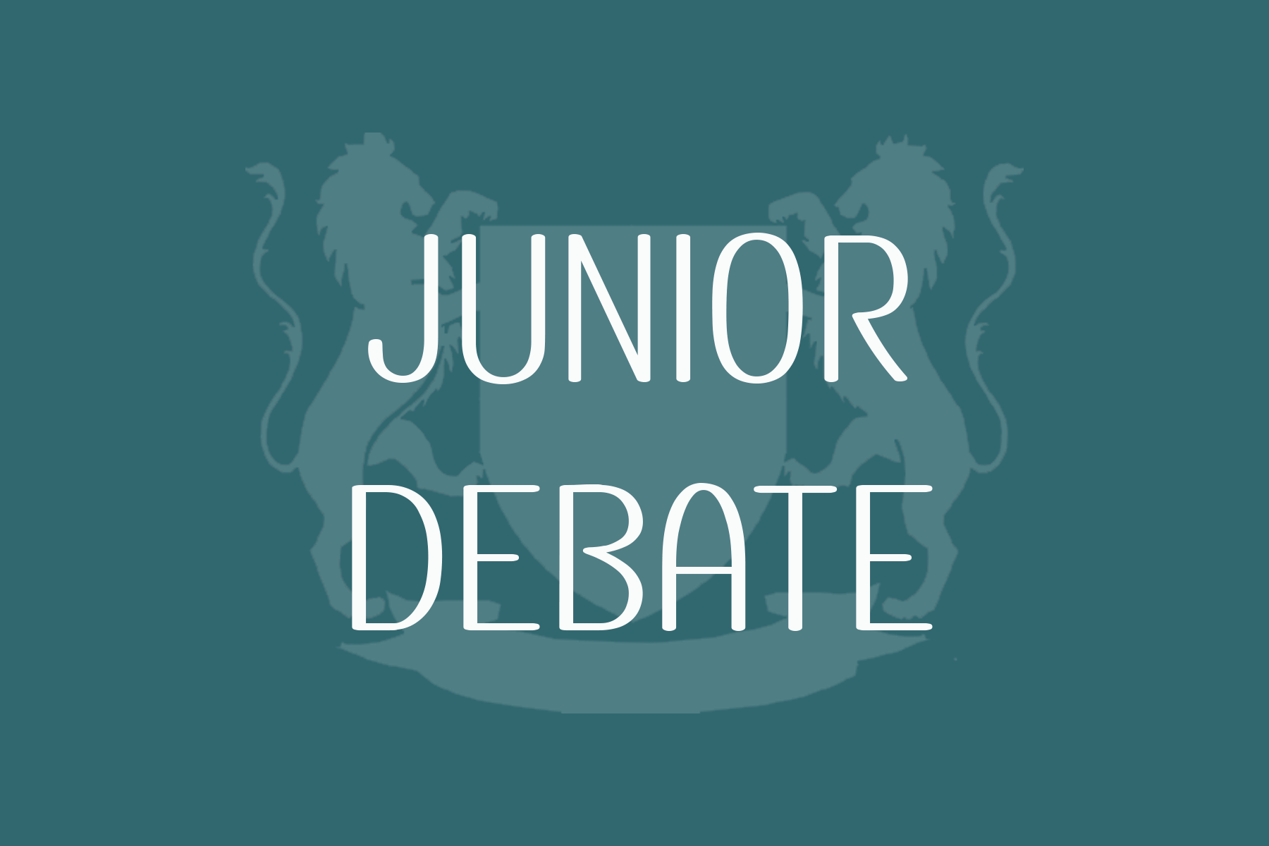 Junior Debate - Banbridge Academy