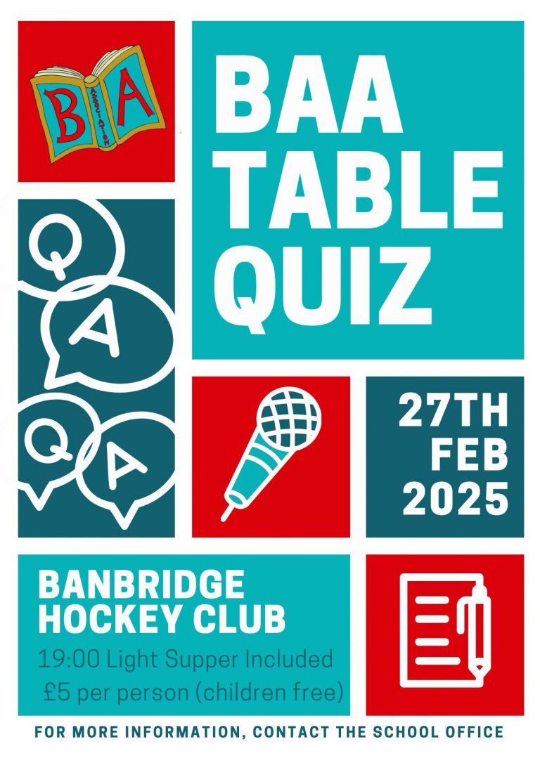 BAA Table Quiz - Banbridge Academy