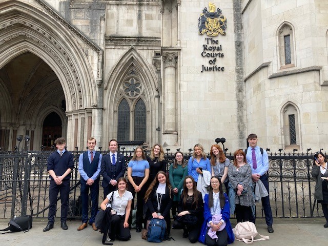 BA Bar Mock Trial Team outside the Royal Courts of Justice, London ...